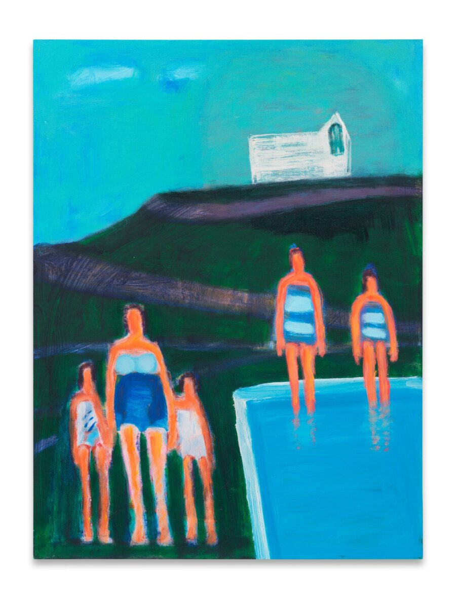 Swimmers and a hill house by Katherine Bradford - Haverkampf ...