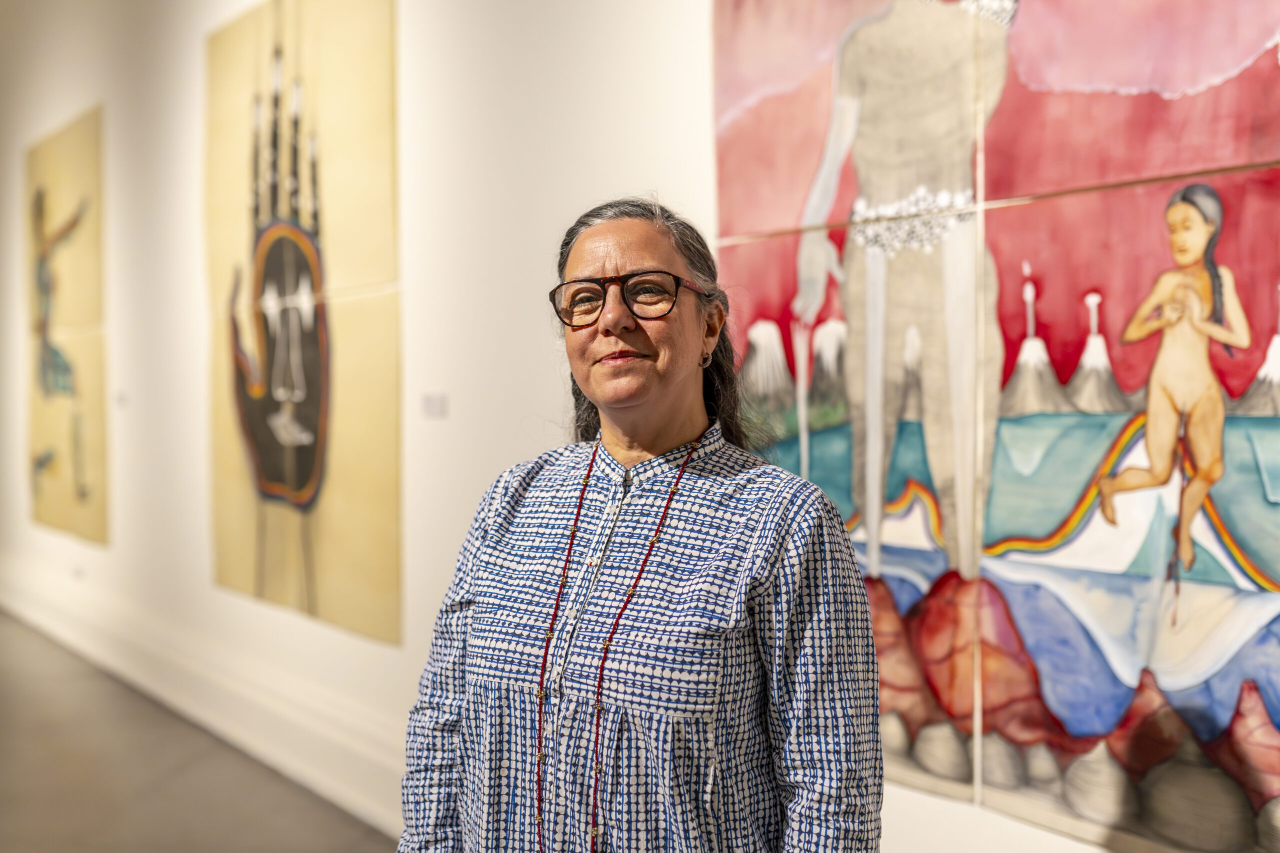 Sandra Vásquez de la Horra at Museo Nacional Bellas Artes in Santiago ...